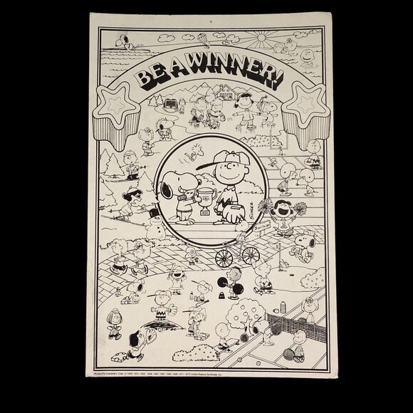 Vintage | Art | Vintage 7s Peanuts Gang Poster Charlie Brown Snoopy 973 ...